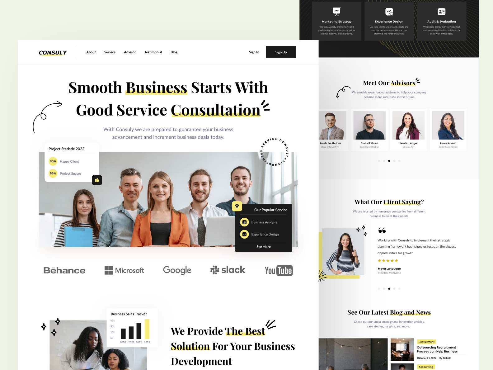 Consuly - Consulting Landing Page View by Aldsqy for Sans Brothers on ...