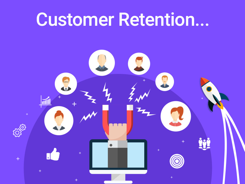 Customer Retention Illustration by Suraj Chaudhary on Dribbble