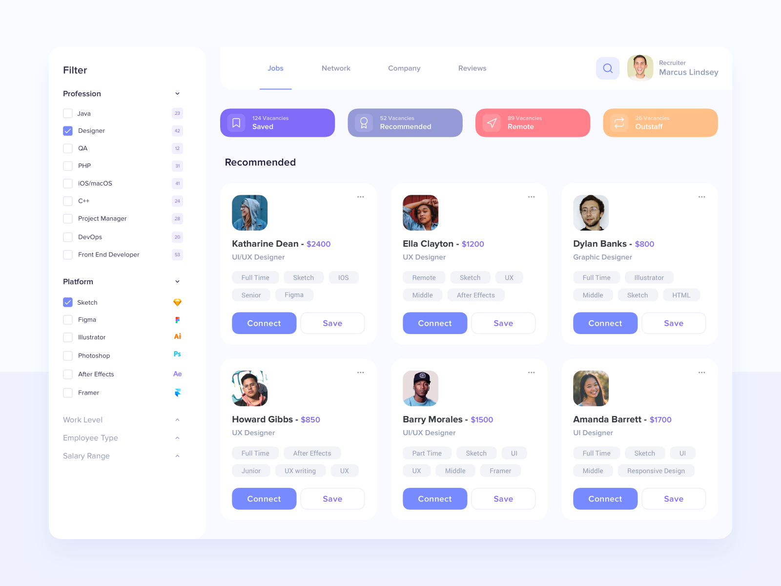 HRM system by Cleveroad on Dribbble