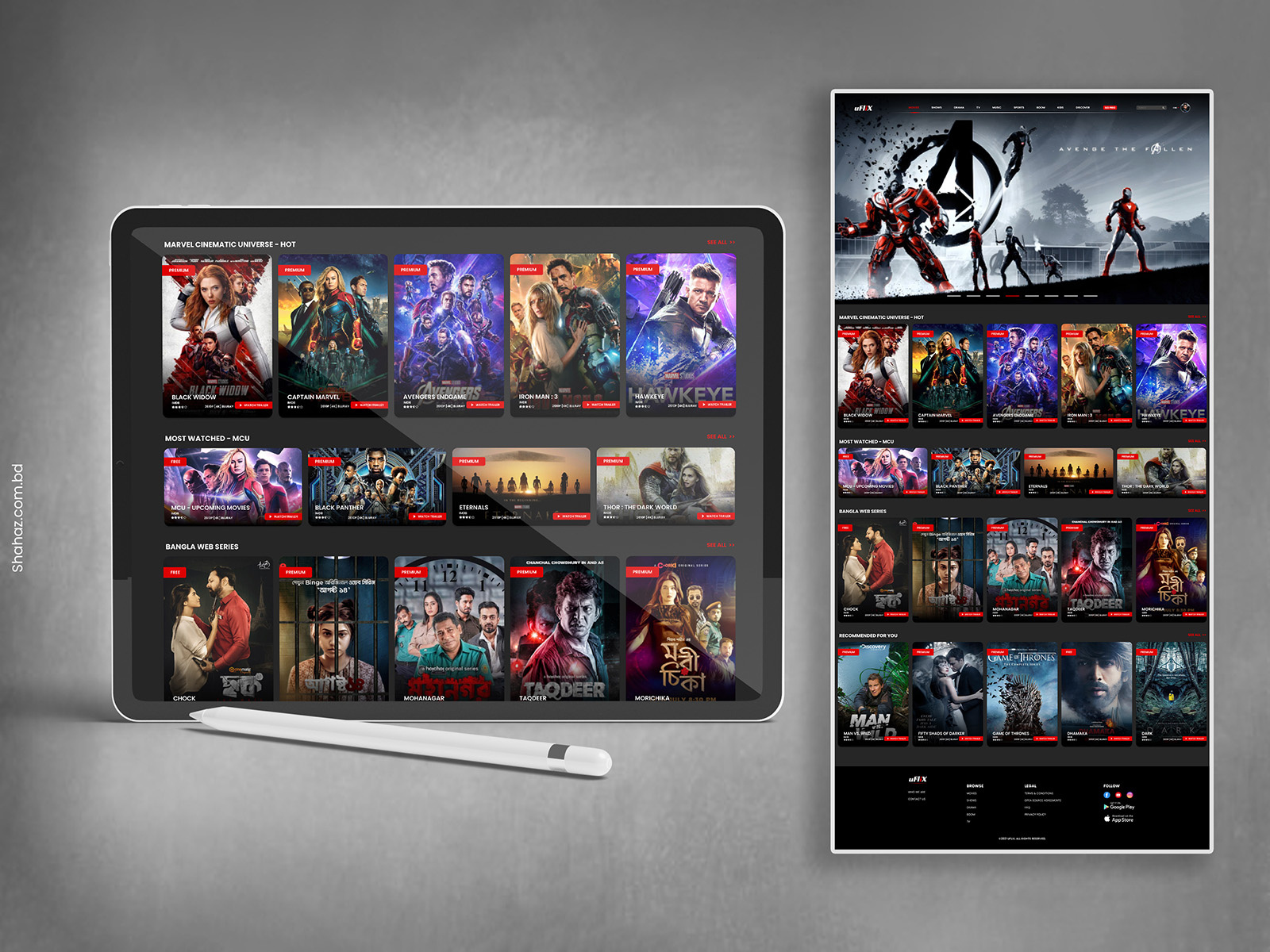 OTT Platform Design Demo by ShahaZ Uddin on Dribbble
