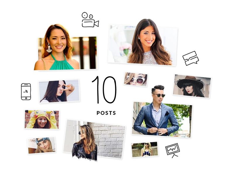 Revfluence: Plan for 10 Posts Visual by Zachary Zorbas on Dribbble