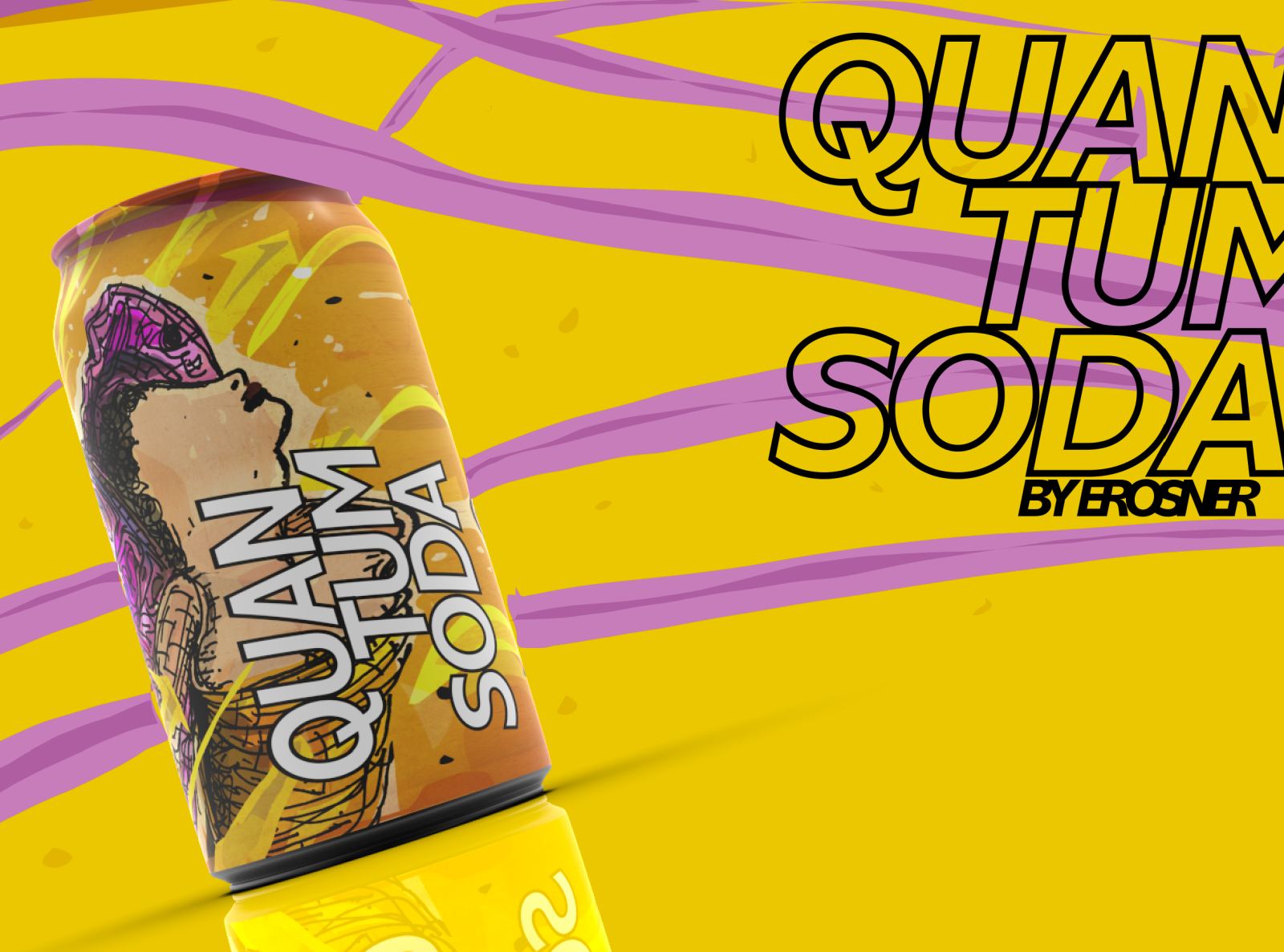 quantum soda by EBR Design and Illustration. on Dribbble