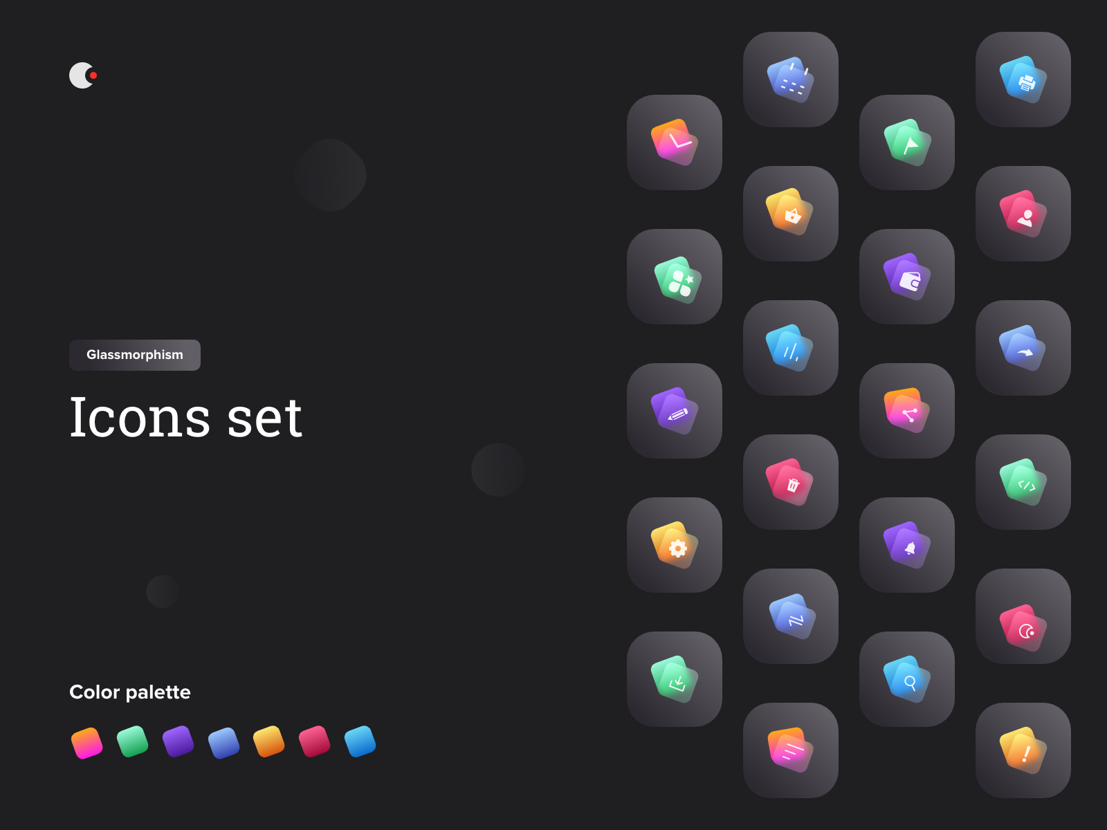 Glass icons set by Venkatesh Babu 🇮🇳 on Dribbble
