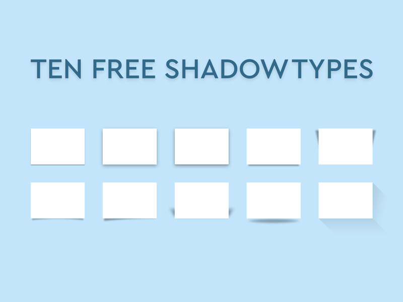 Ten Shadow Types Set by Roxana Carabas on Dribbble