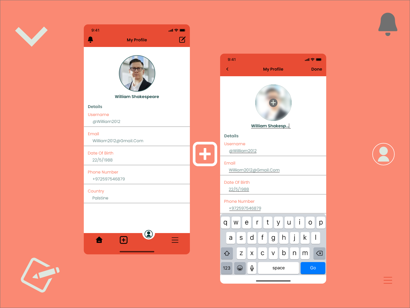 User Profile UI Design by Ahmed abudaqqa on Dribbble