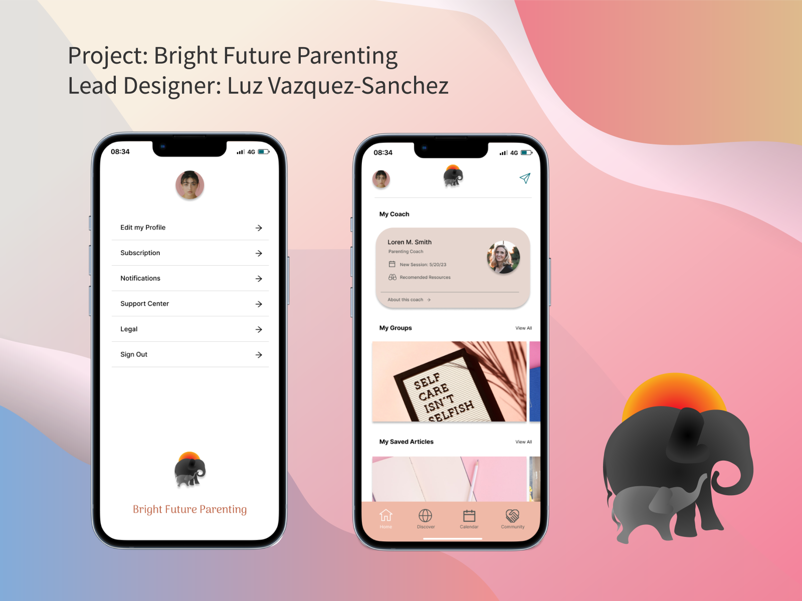 Bright Future Parenting Mobile App Interface by Luz Cristal Vazquez ...