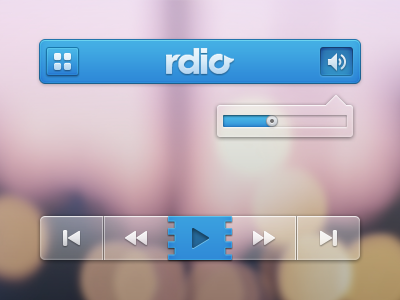 Rdio by Victor Erixon on Dribbble