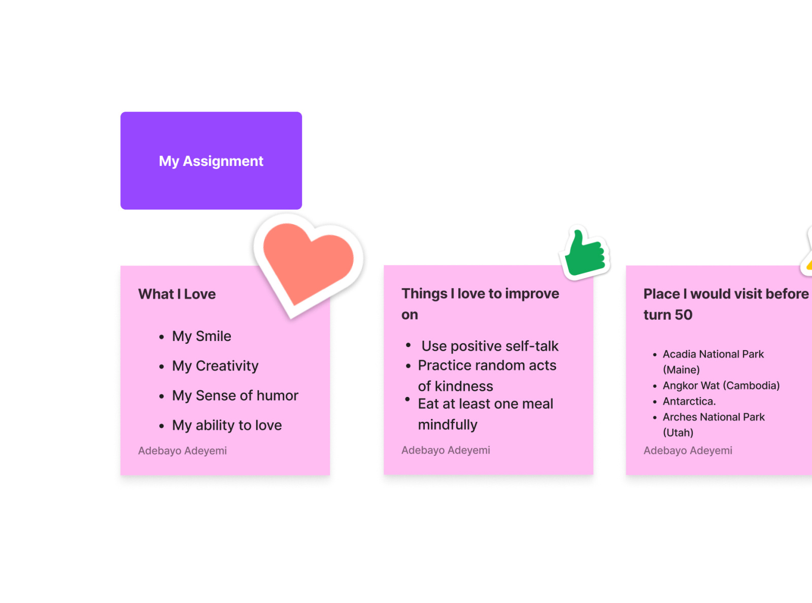 Sticky note by Adebayo Adeyemi on Dribbble