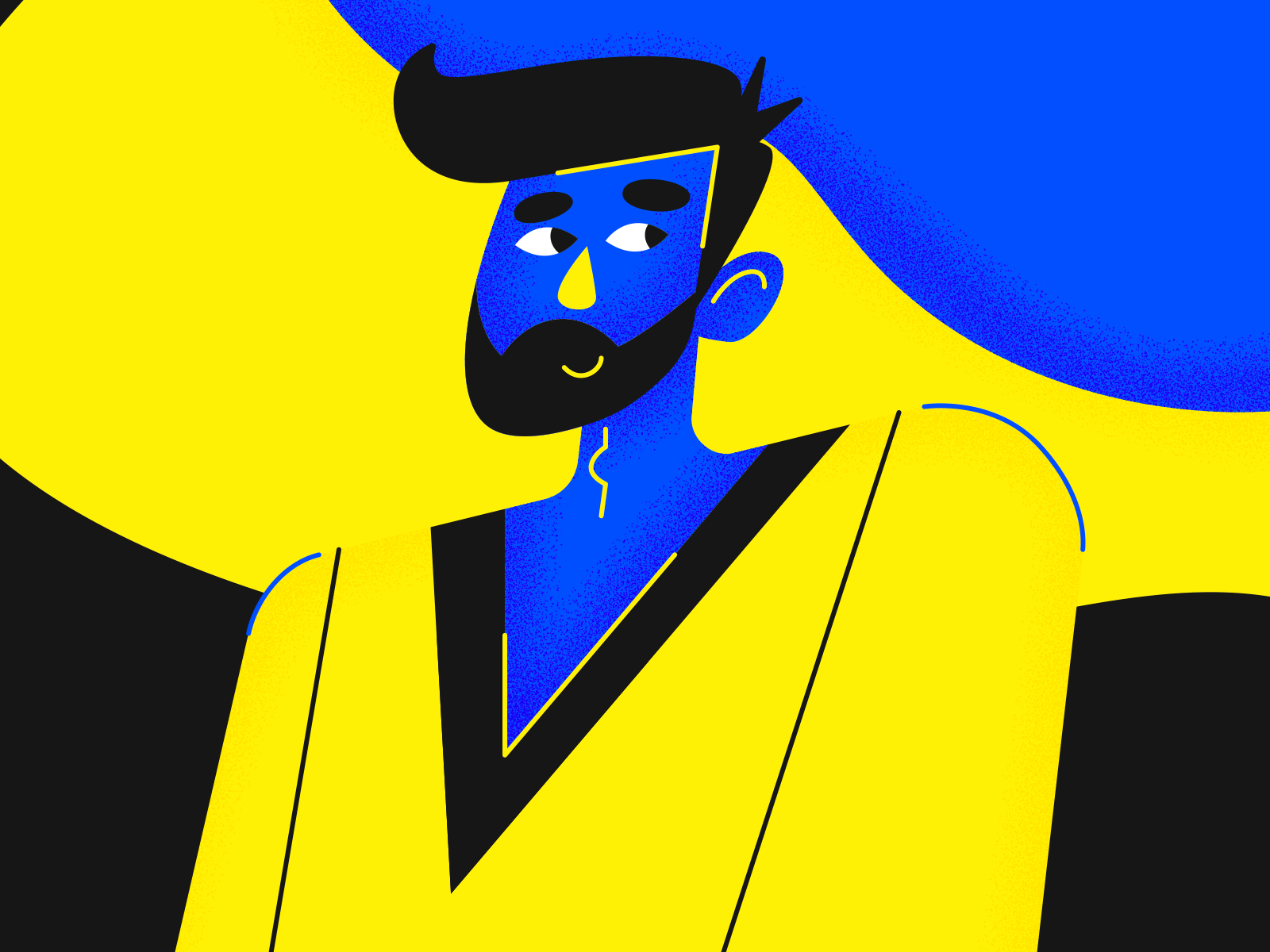 Flat Illustration Design: Man Character Minimal Avatar by Cosmin Serban ...
