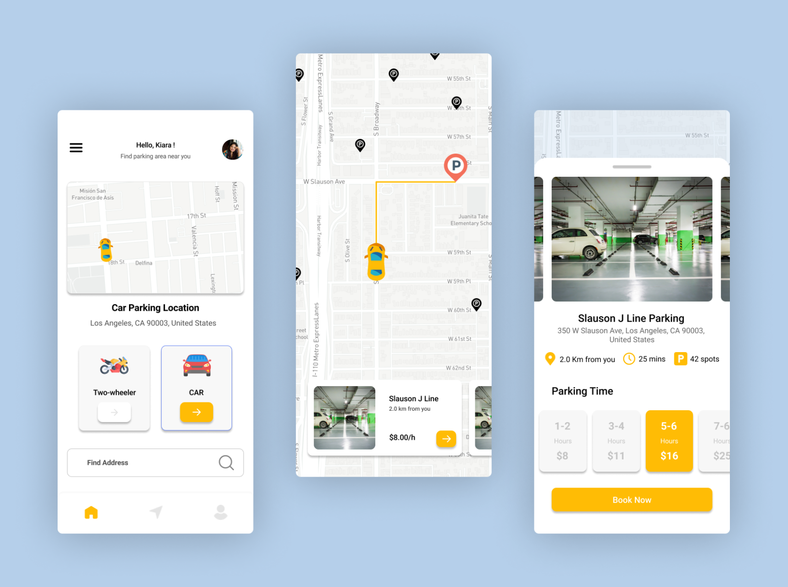 Smart Parking App Design by Keya Patel on Dribbble