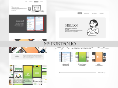 Portfolio Sheet by Cecilia Purba on Dribbble