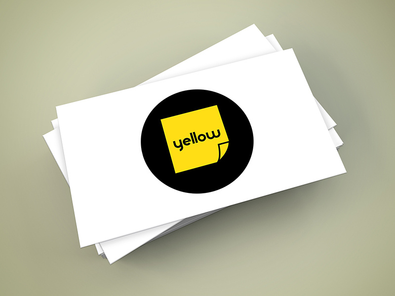 Logo proposal for Yellow Advertising by Calin Radu on Dribbble