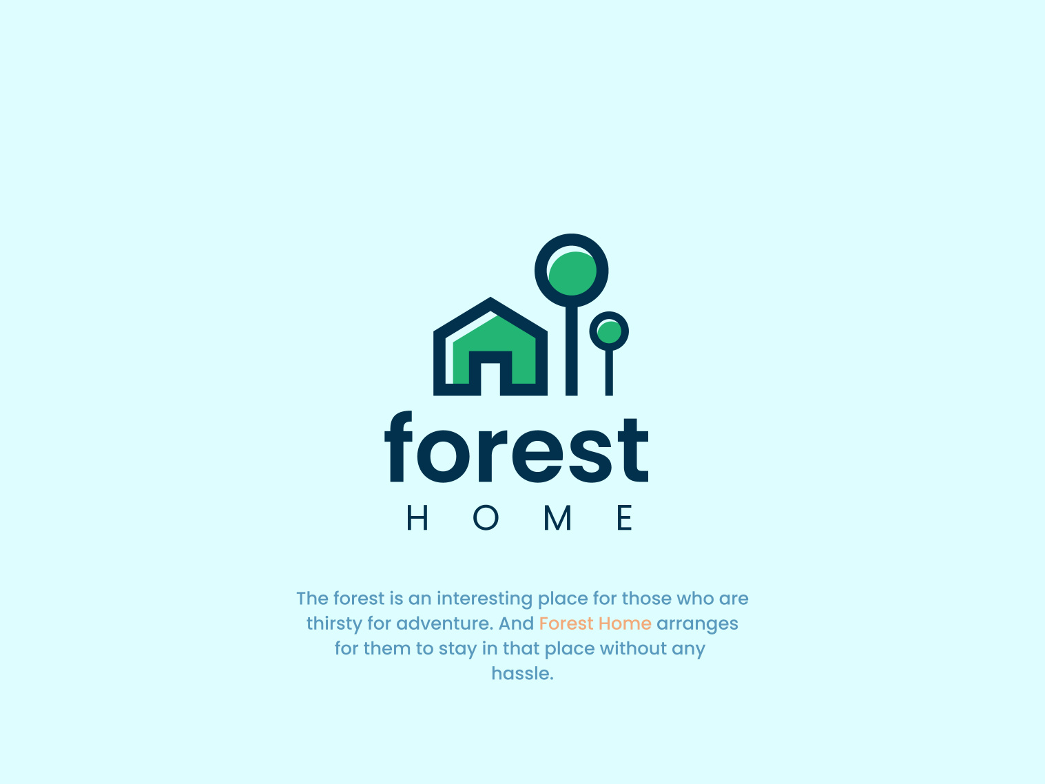 Forest Home Logo Design by Mohammad Nayon on Dribbble