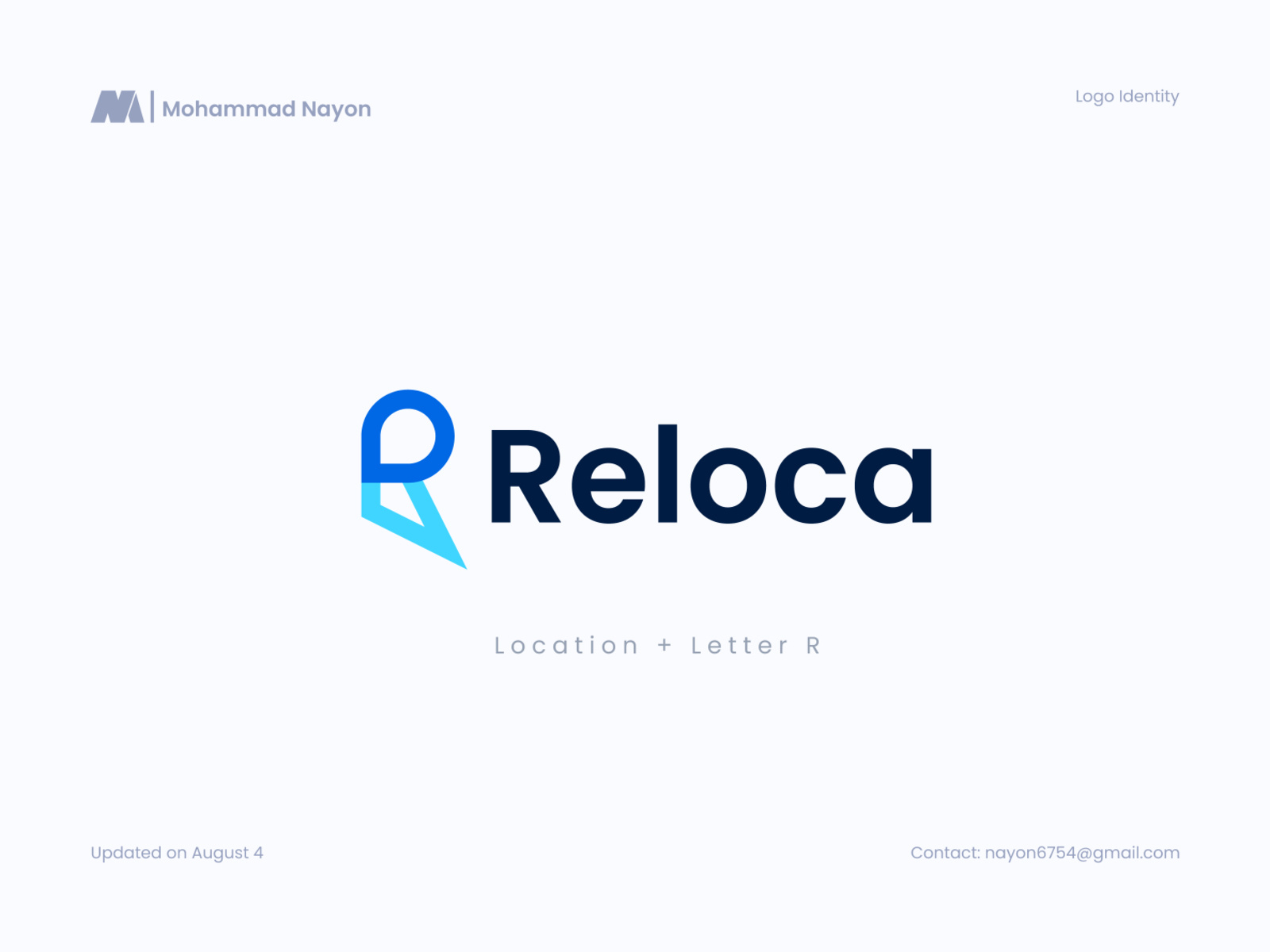 Reloca Logo design by Mohammad Nayon on Dribbble