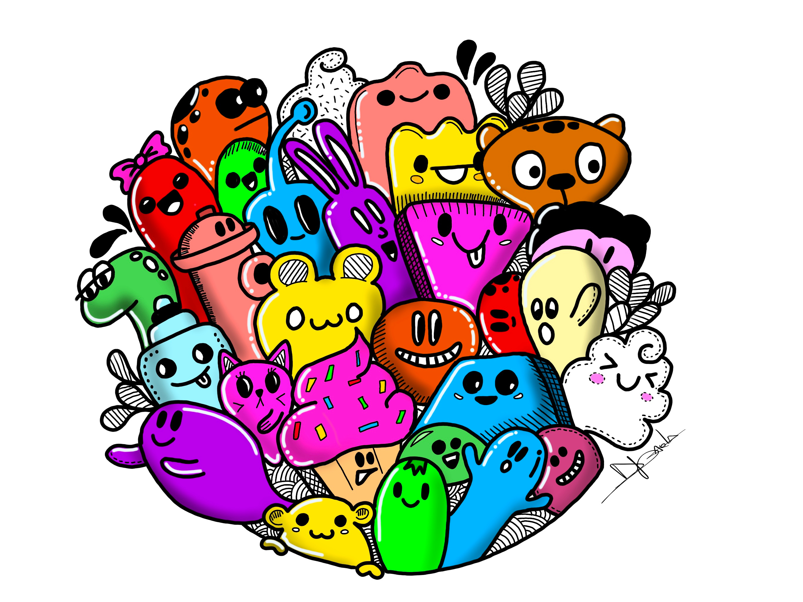 First doodle by Daniel de Paola on Dribbble