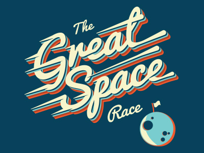 The Great Space Race by katie campbell on Dribbble