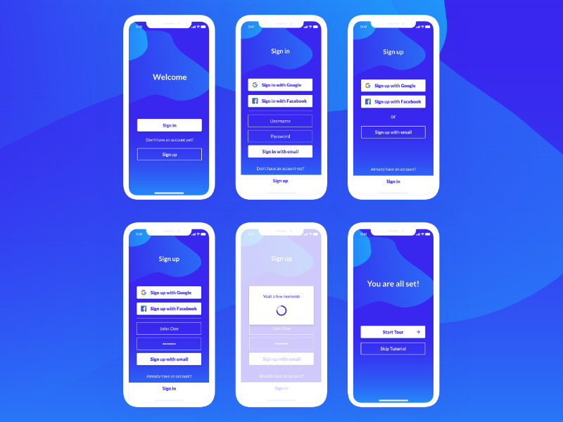 Daily UI #001 — Sign up by Andreia Gonçalves on Dribbble