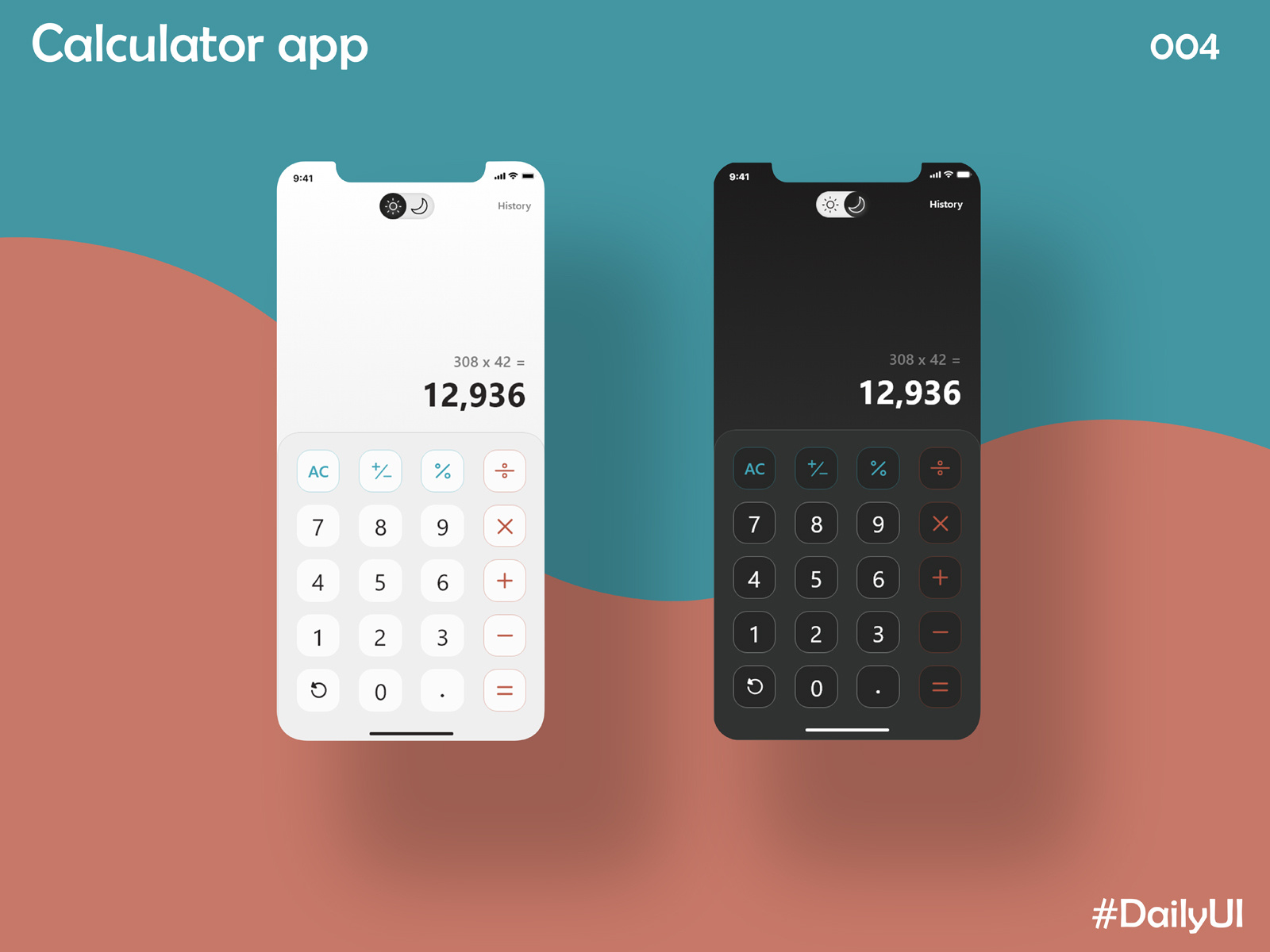 Calculator app by Ziad on Dribbble