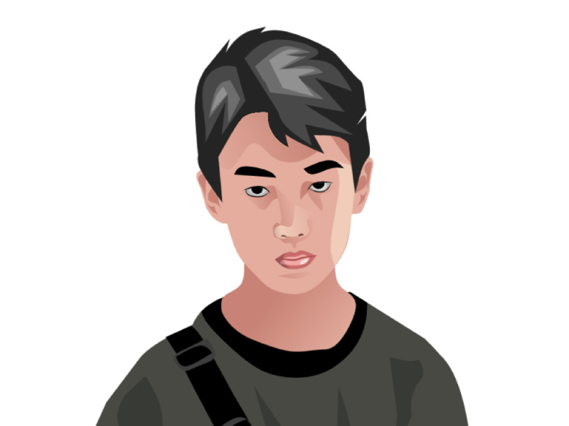 2d Simple Character Design Illustration Created With Vectors By Ocean Charlie Gunawan On Dribbble
