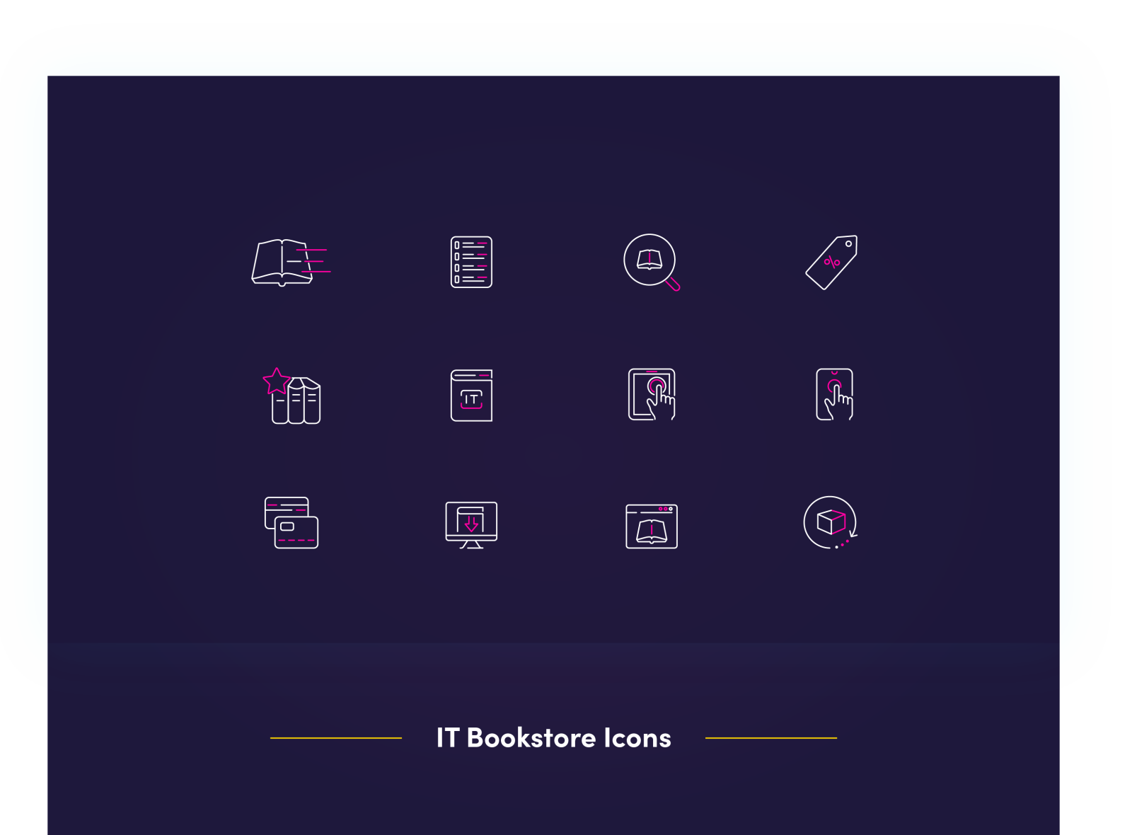 It Bookstore Icons by Grze Chw on Dribbble
