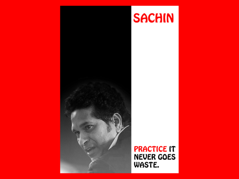 Sachin poster by Santhiarasan on Dribbble