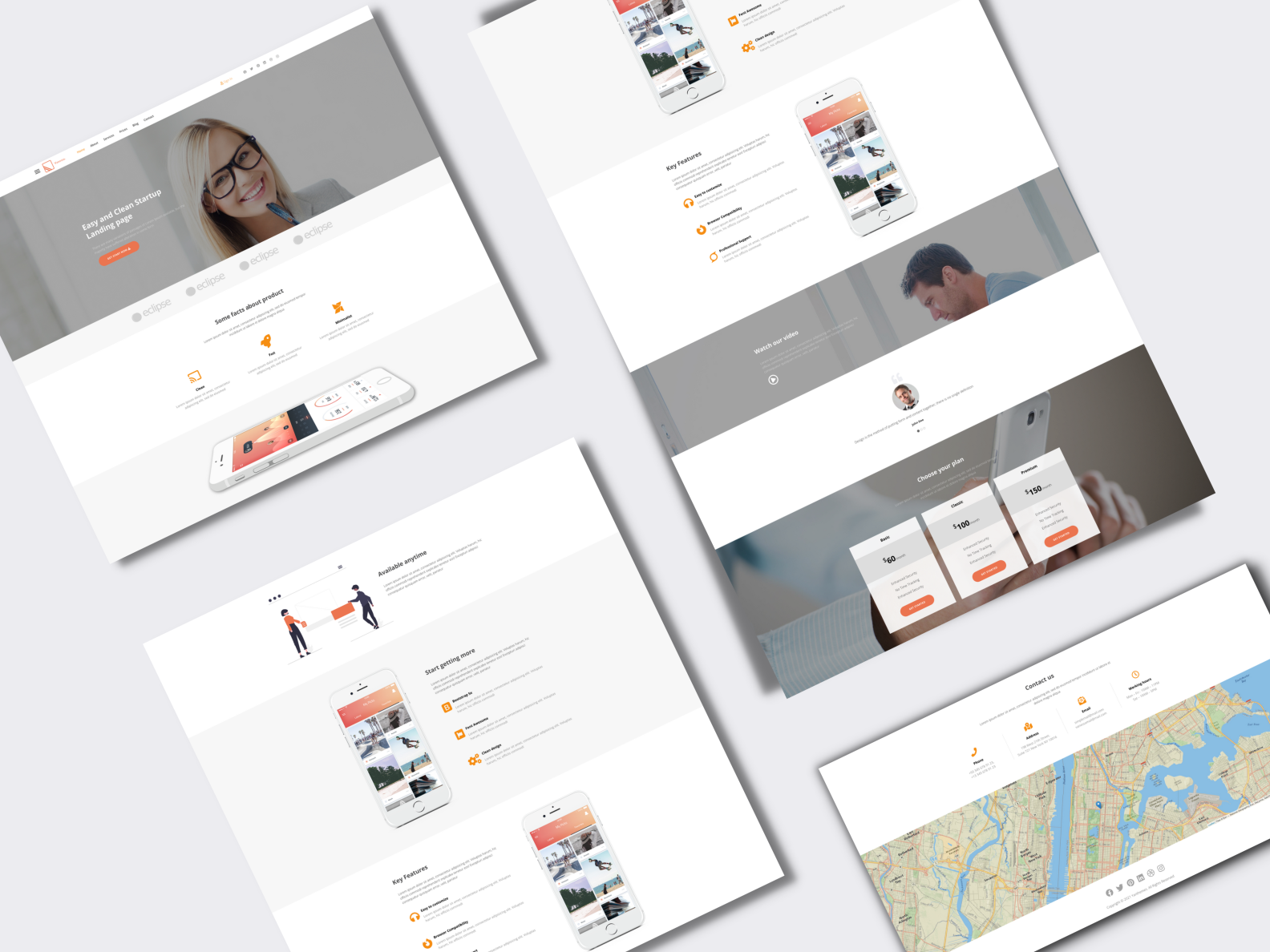 Vanessa - Easy Startup Landing Joomla template by Yanthemes on Dribbble