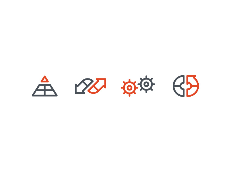 Organizational Change Icon Set by Marco Boulais on Dribbble