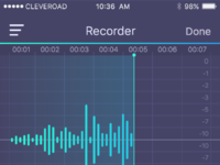 Voice Recorder UI for iOS by Marina Sheremet on Dribbble