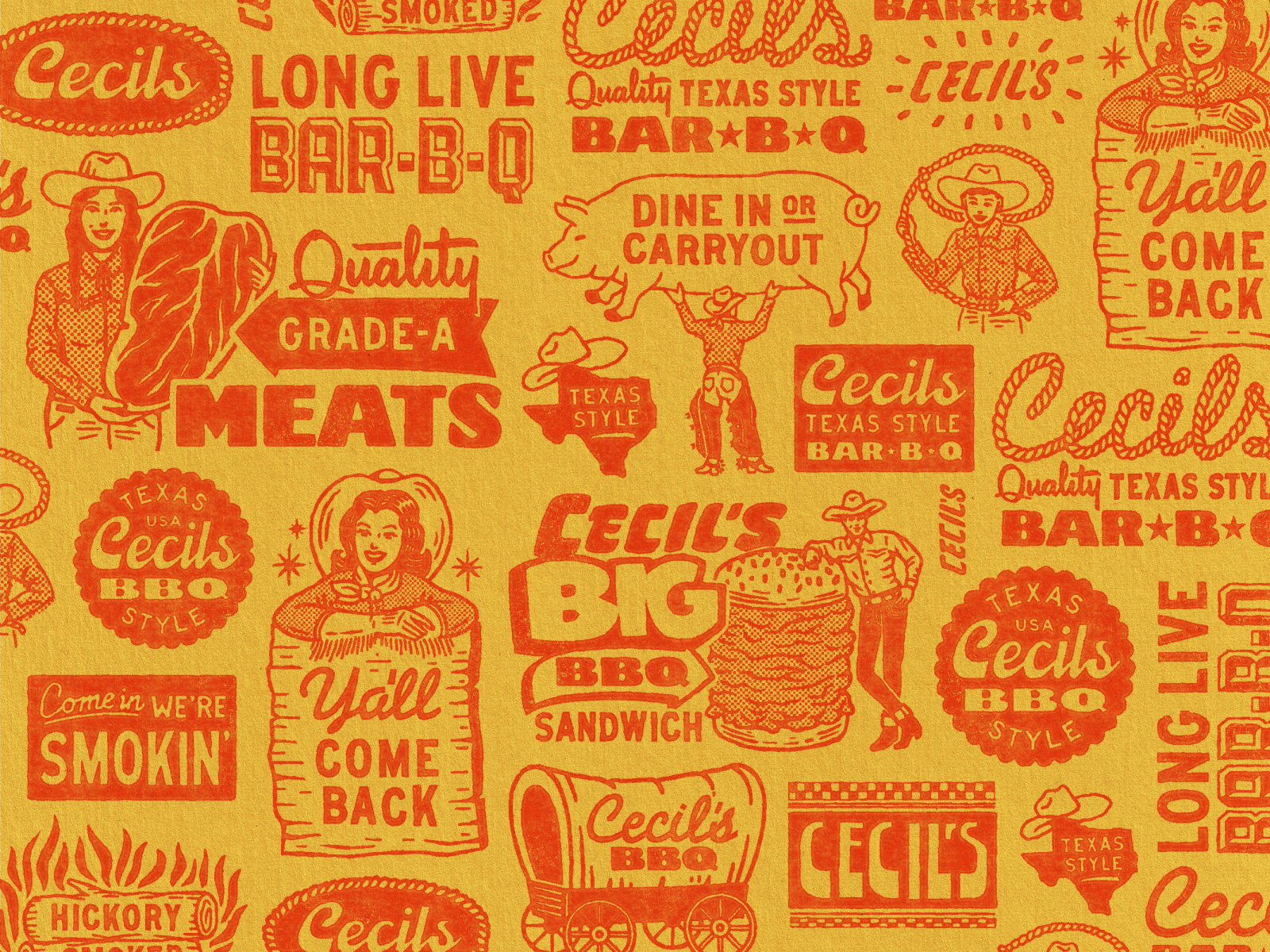 Cecil's Brand Elements (1/4) by TravisPietsch. on Dribbble