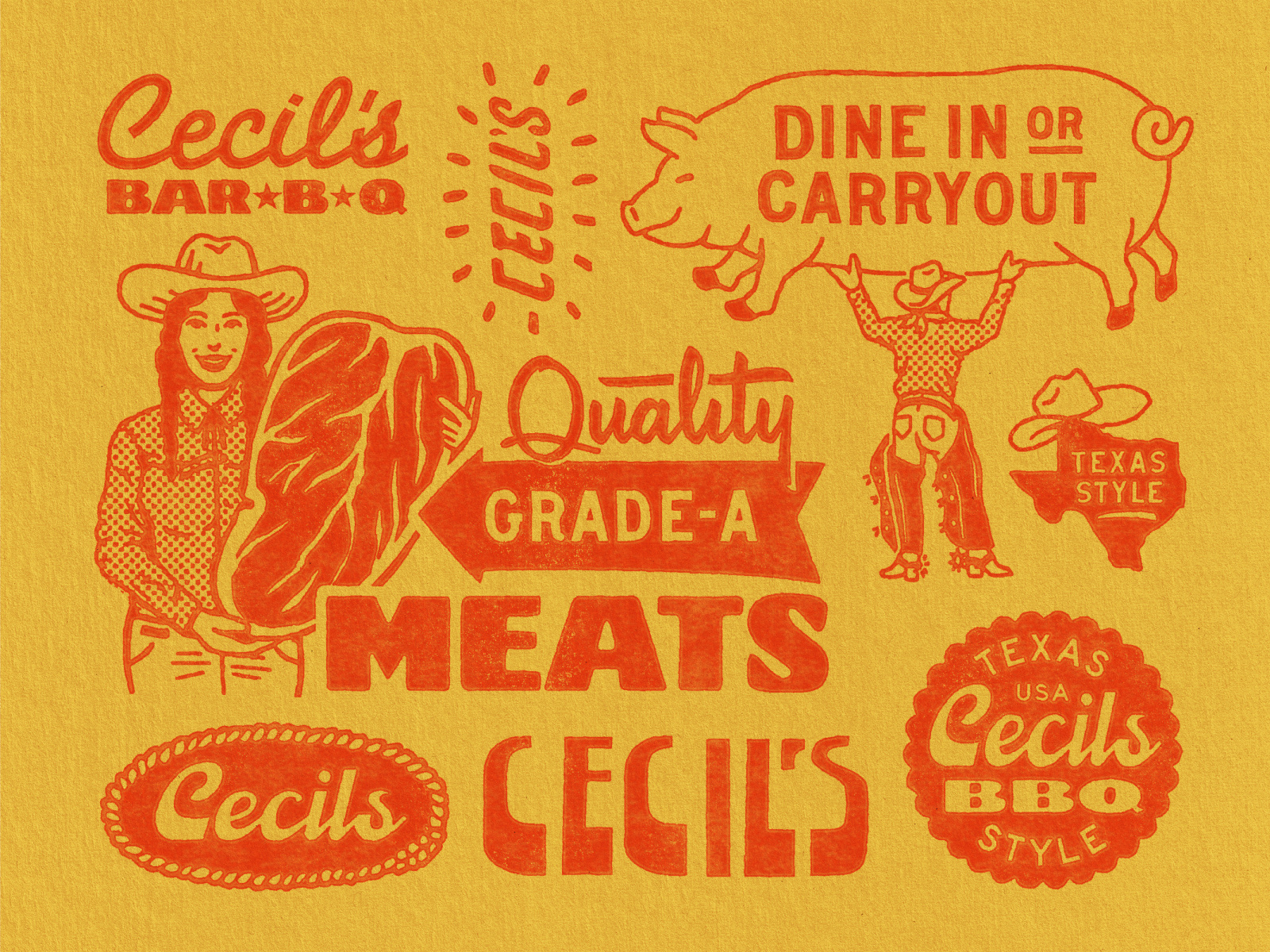 Cecil's Brand Elements (2/4) by TravisPietsch. on Dribbble