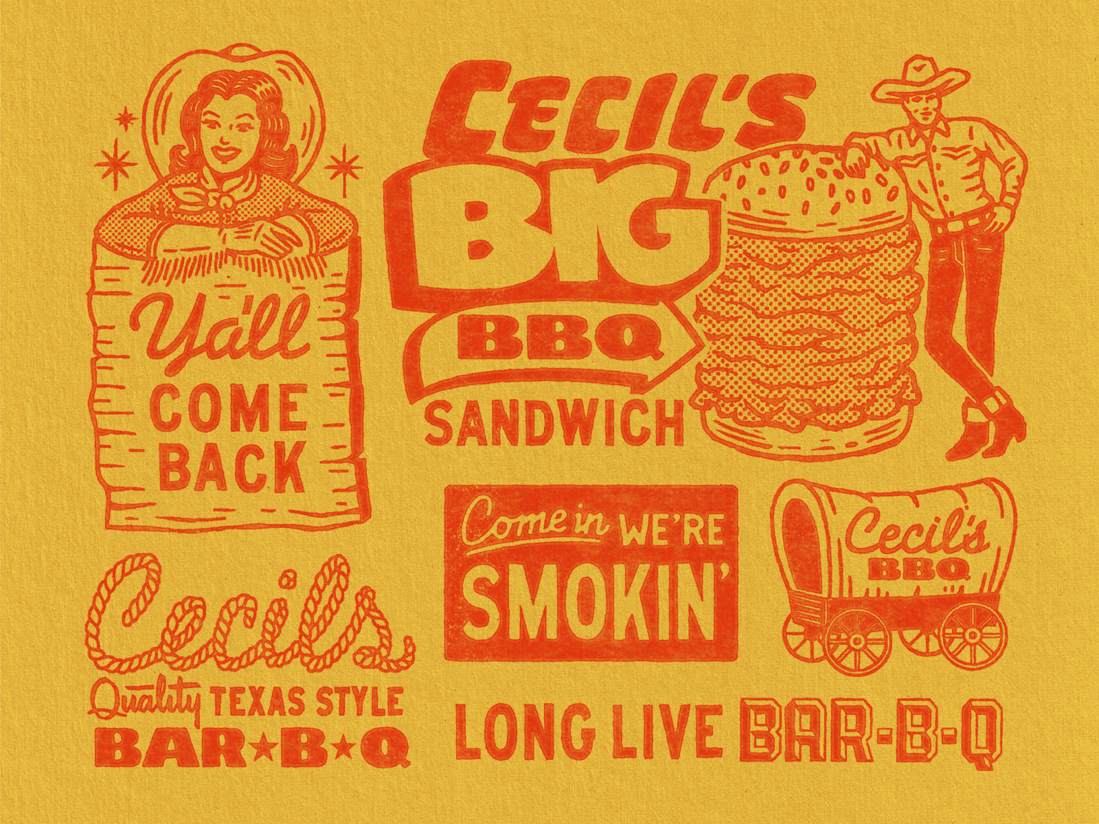 Cecil's Brand Elements (3/4) by TravisPietsch. on Dribbble