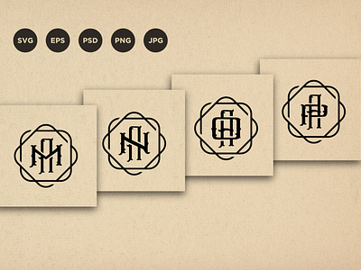 Initial Alphabet Monogram logos by vectorartificer on Dribbble