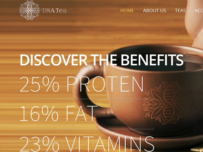 Dna Tea Copy by ESolz on Dribbble