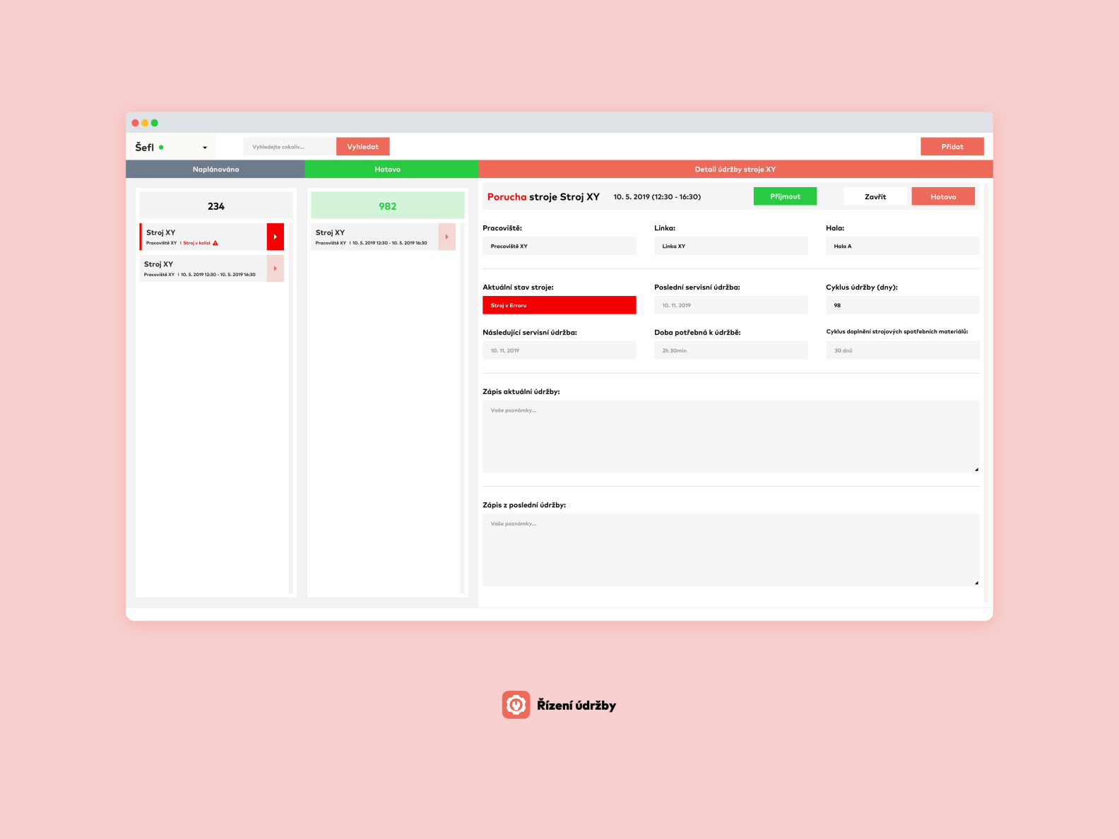 Panther Maintenance Management Software Desktop UI Design by Dominic ...