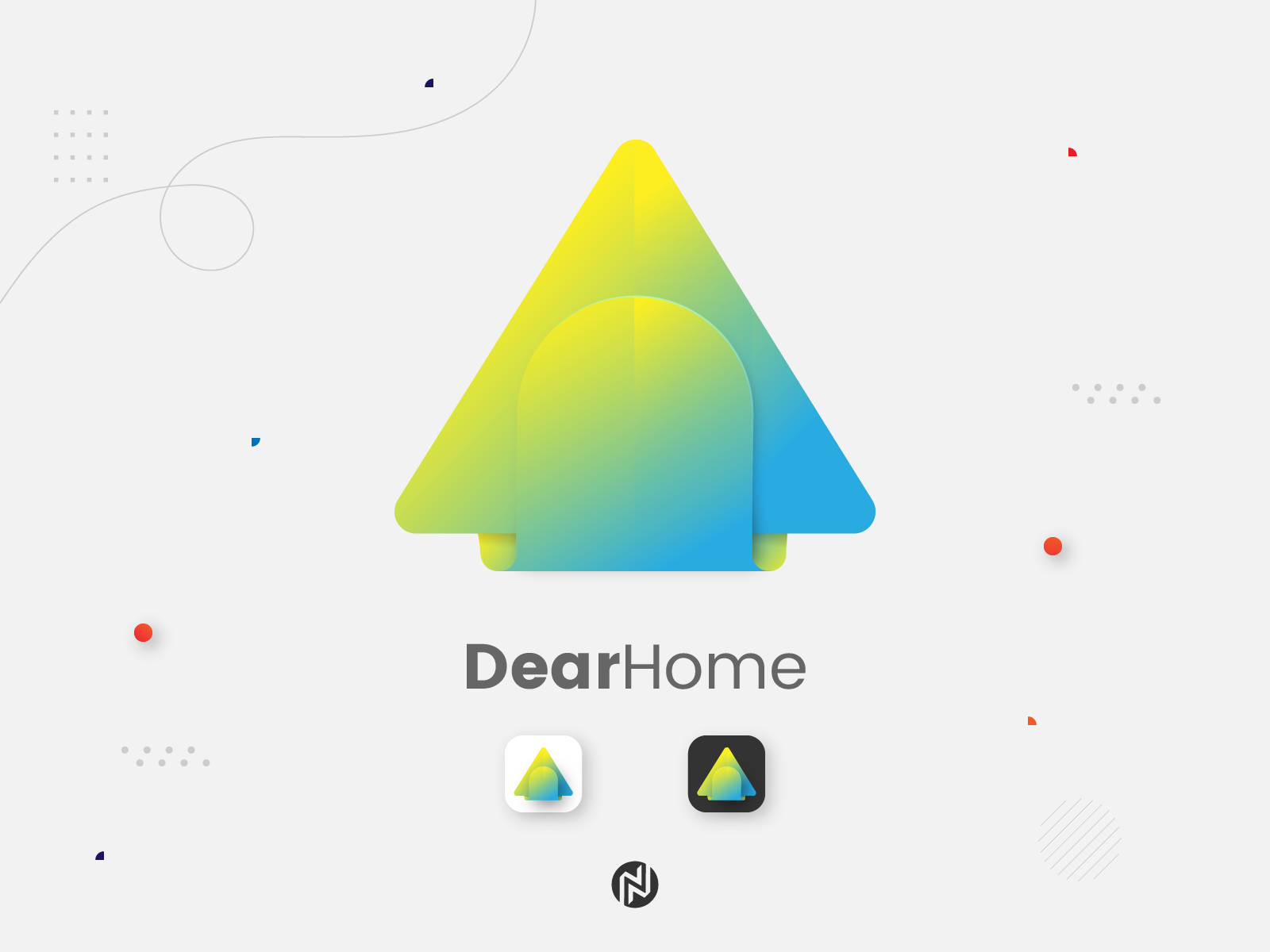 Dear Home Logo Mark [Concept] by Naveed Gulzar on Dribbble