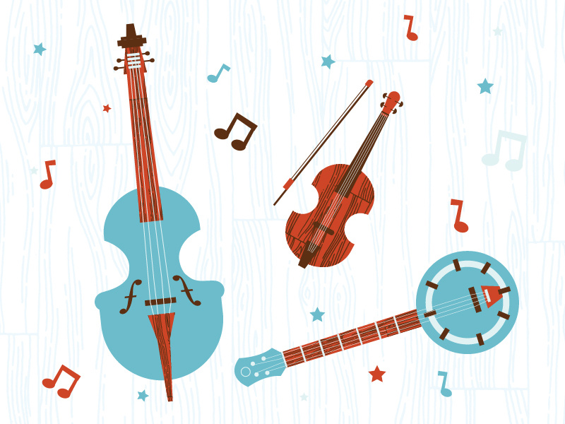 Pickin' and Grinnin' by Nate Farro on Dribbble