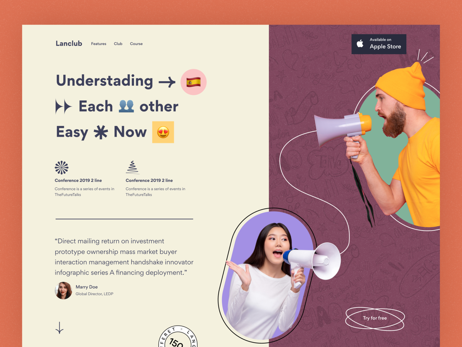 language landing page by Shourav 🔥 on Dribbble