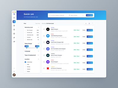 Job finding portal UI/UX by Shourav 🔥 on Dribbble