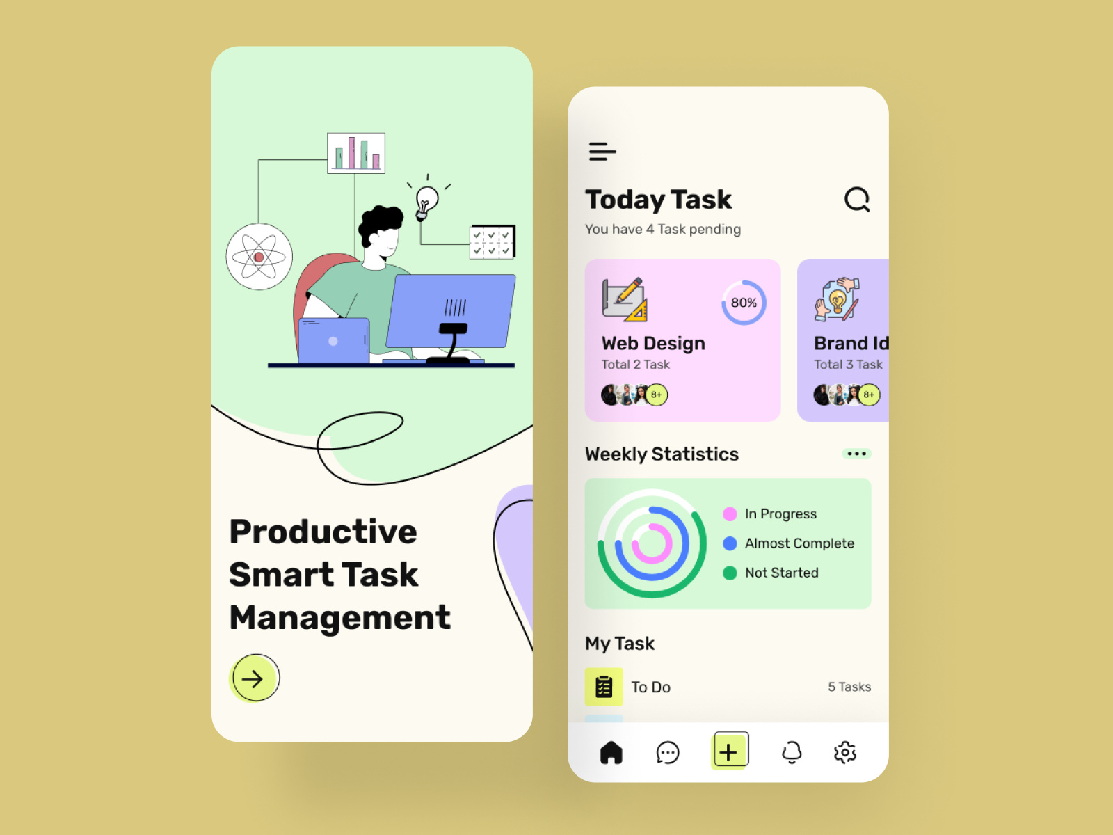 Task Management Mobile App by Oyolloo on Dribbble