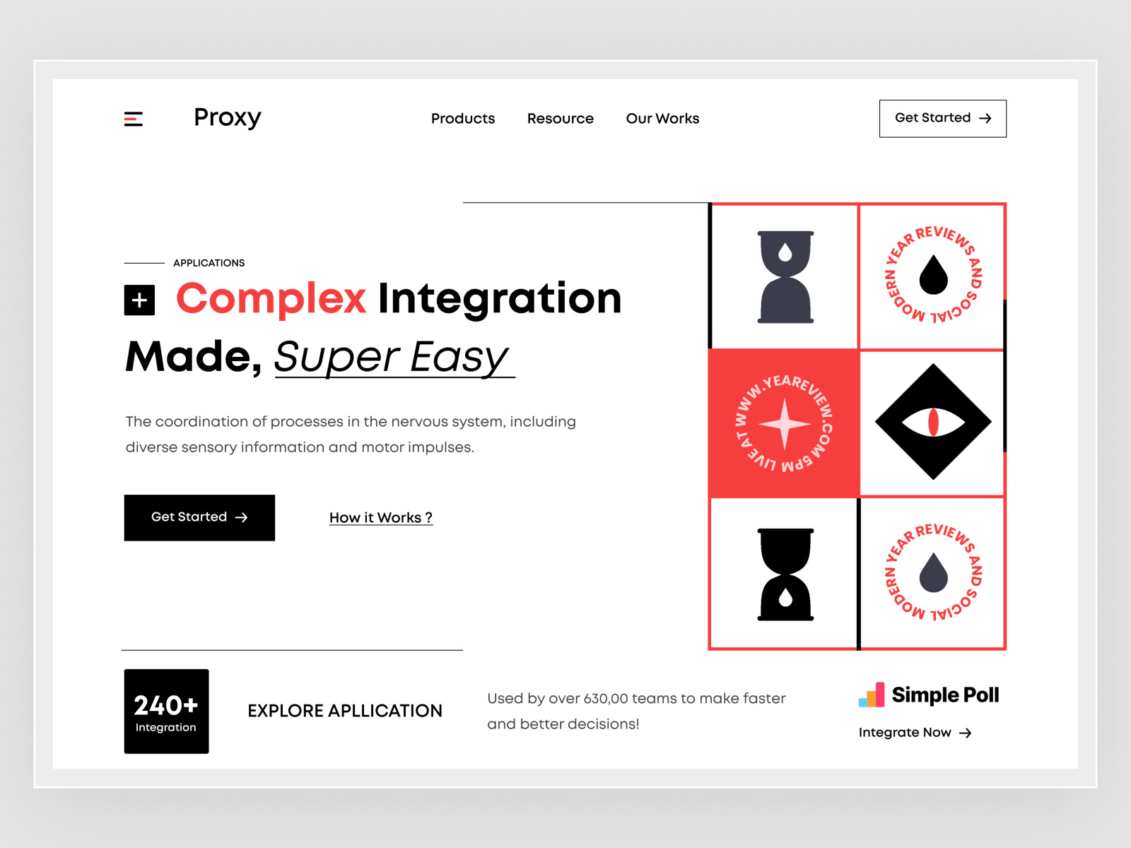 Proxy Web Header UI Exploration by Oyolloo on Dribbble