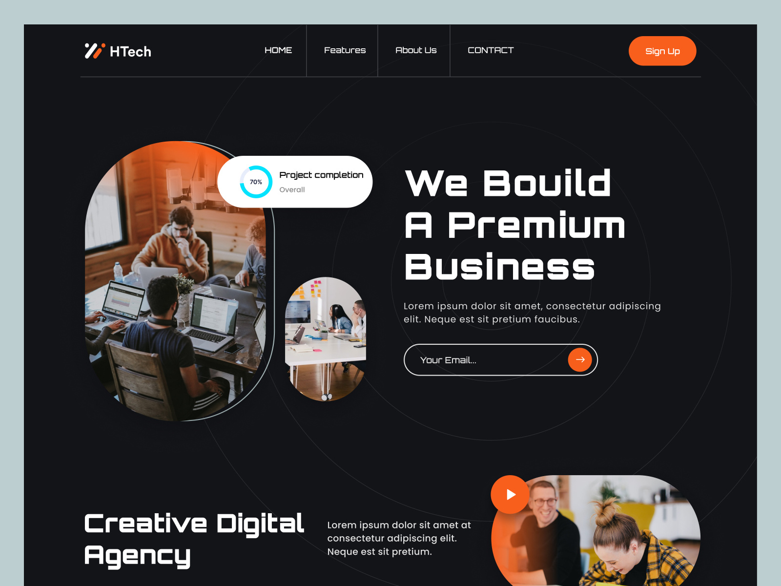 Digital Design Agency Website by Oyolloo on Dribbble