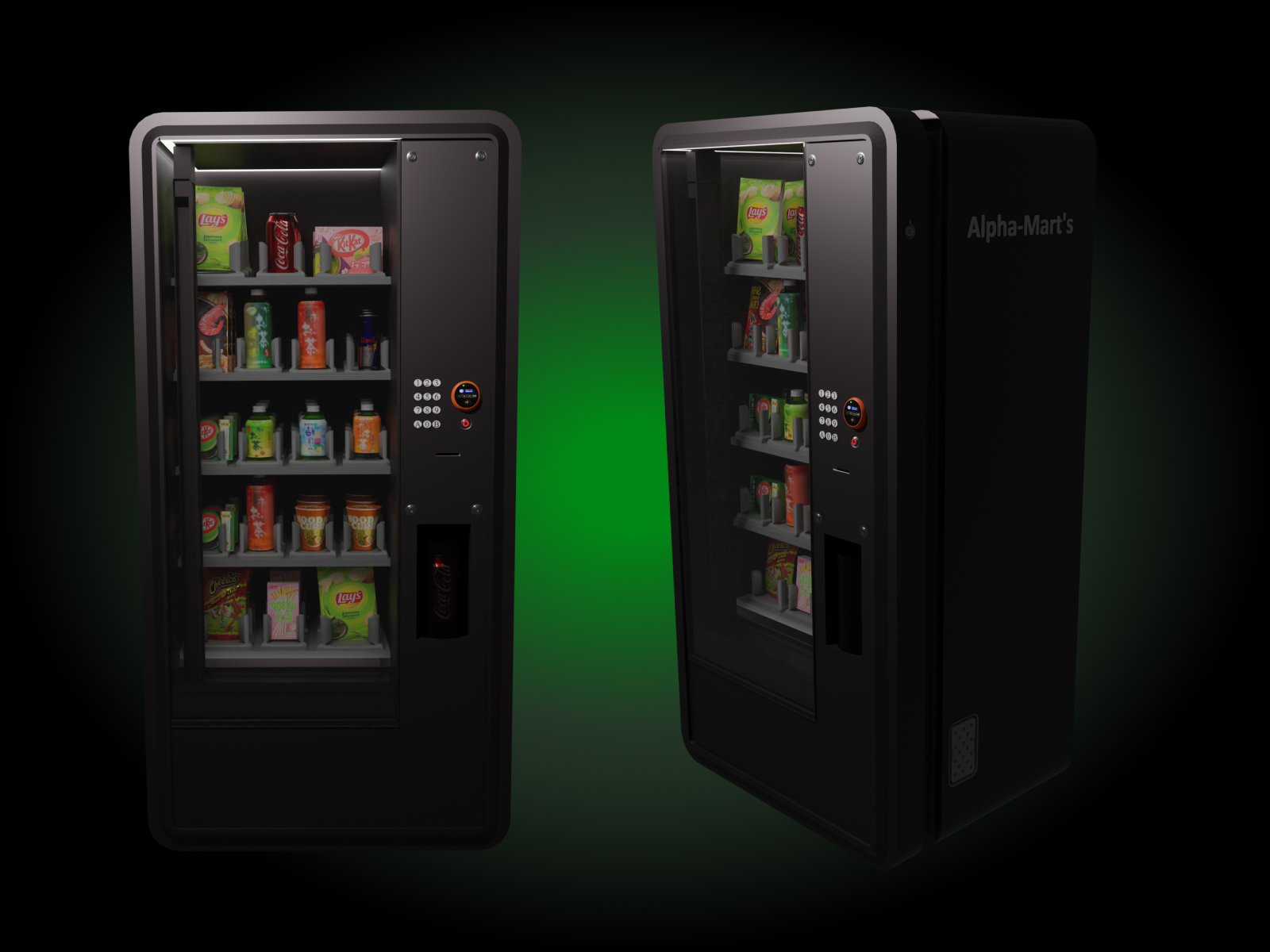 3d model of a Vending Machine by Zhanna Shurygina on Dribbble
