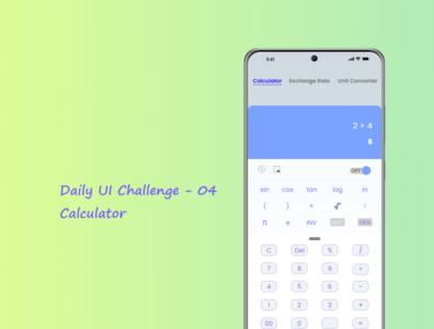 #DailyUI - 04 | Calculator by Ali Raza on Dribbble