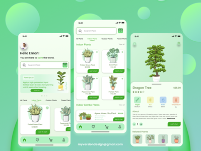 Plant UI Design by Yasin Islam on Dribbble