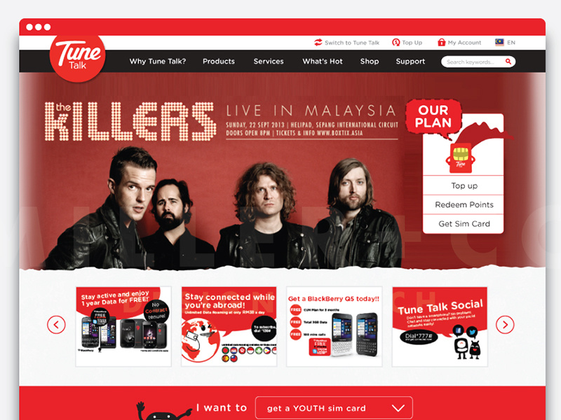 Tune Talk Website Design by Erin Miller on Dribbble