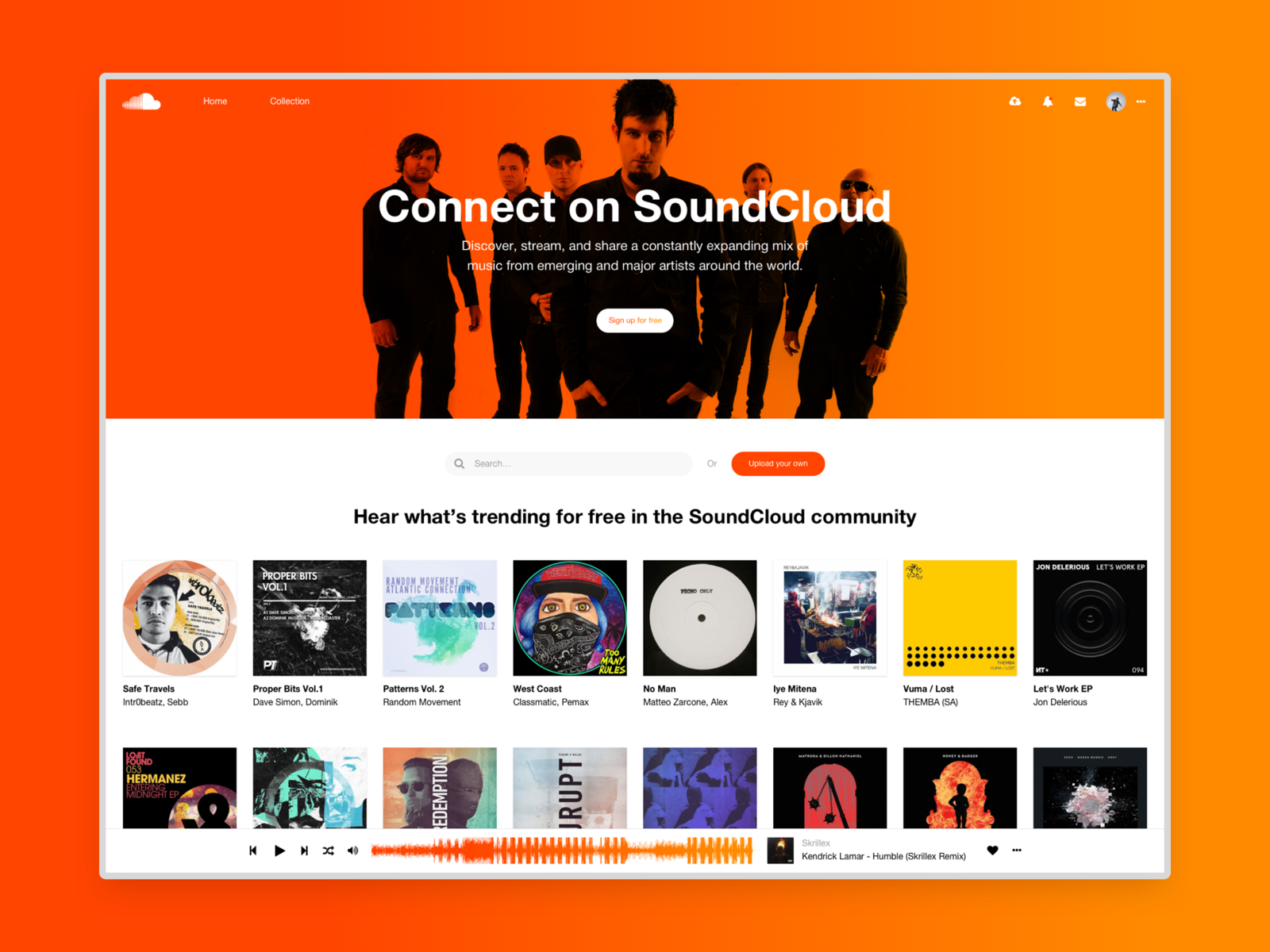 Soundcloud Redesign Concept by Nikita E. on Dribbble