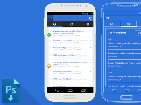 Samsung Galaxy S4 Device Mockup & Wireframe PSD by David Luhman on Dribbble