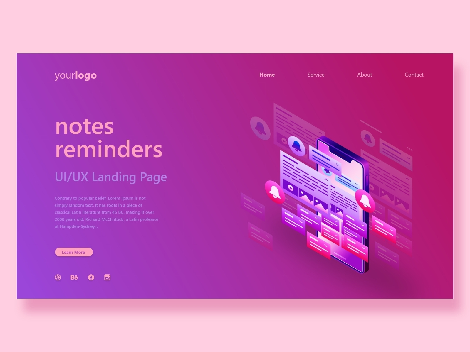 Landing page UI Design by Saier Irfan on Dribbble