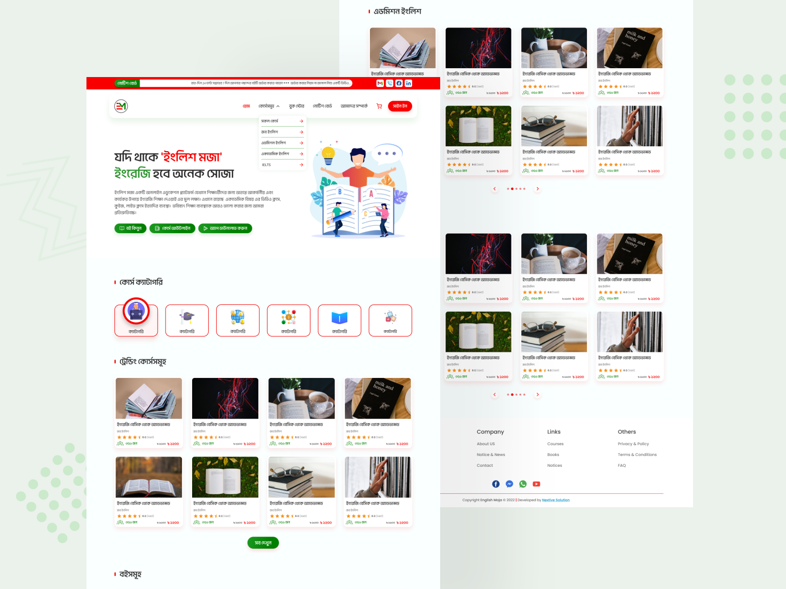 EdTech Platform UI Design by Saier Irfan on Dribbble