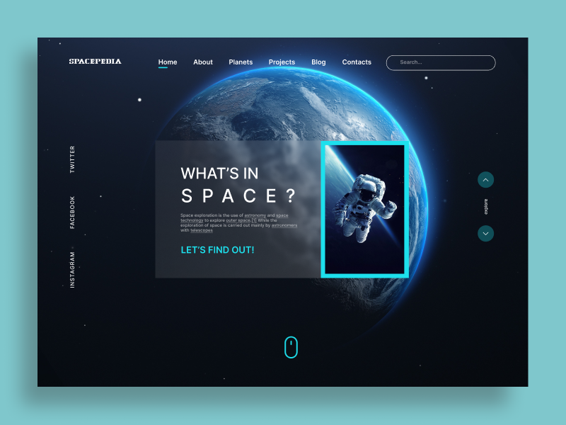 space ui by Eseoghene Ighofose on Dribbble